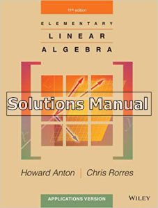 Elementary Linear Algebra Applications Version 11th Edition Anton ...